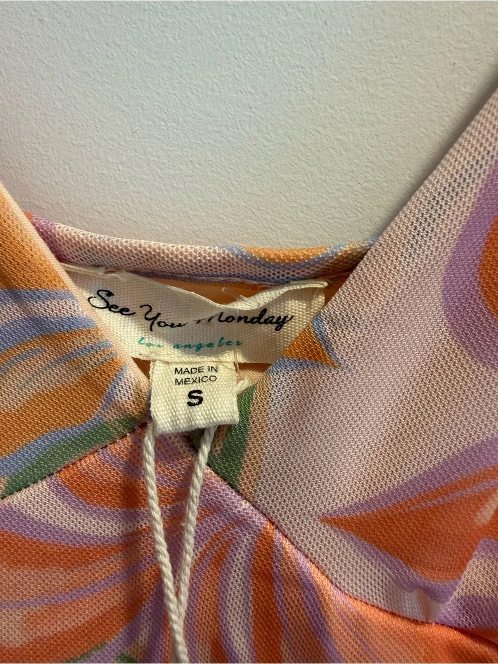 See You Monday | Dresses | See You Monday Pink Orange Floral Slip Dress ...